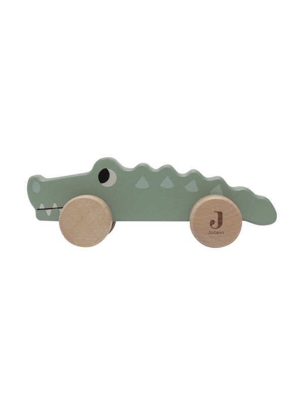 Jollein Jungle Jambo Krokodil Op Wielen - Hout | Baby-Dump