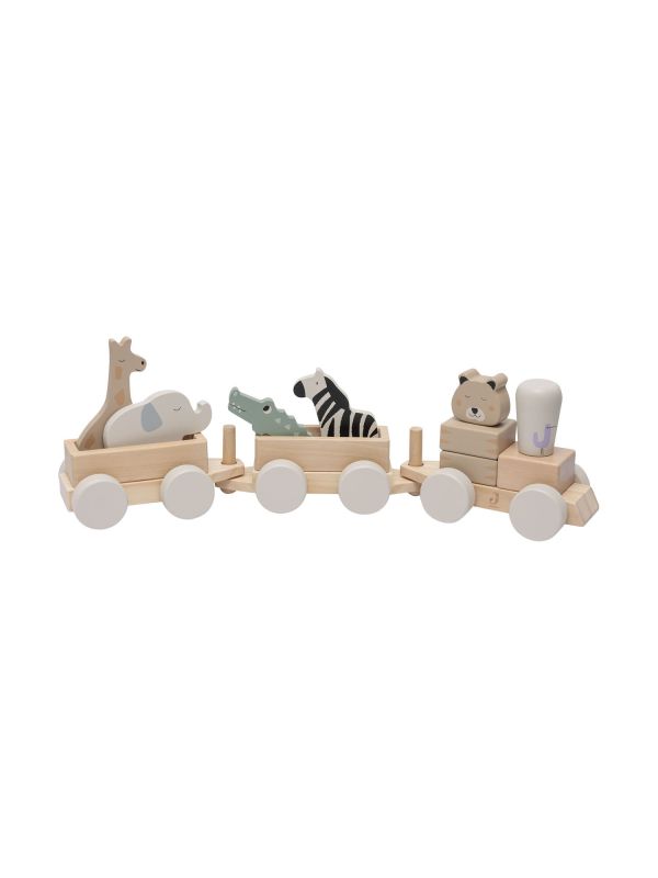 Jollein Jungle Jambo Speelgoedtrein - Hout | Baby-Dump